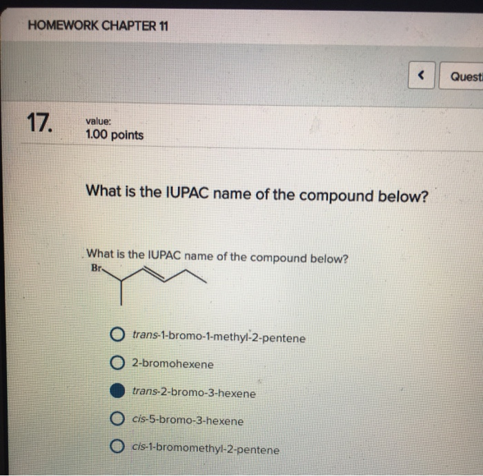 Solved HOMEWORK CHAPTER 11 Questi value: 1.00 points What is | Chegg.com Solved HOMEWORK CHAPTER 11 Questi value: 1.00 points What is | Chegg.com