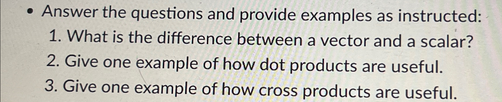 Solved Answer the questions and provide examples as | Chegg.com