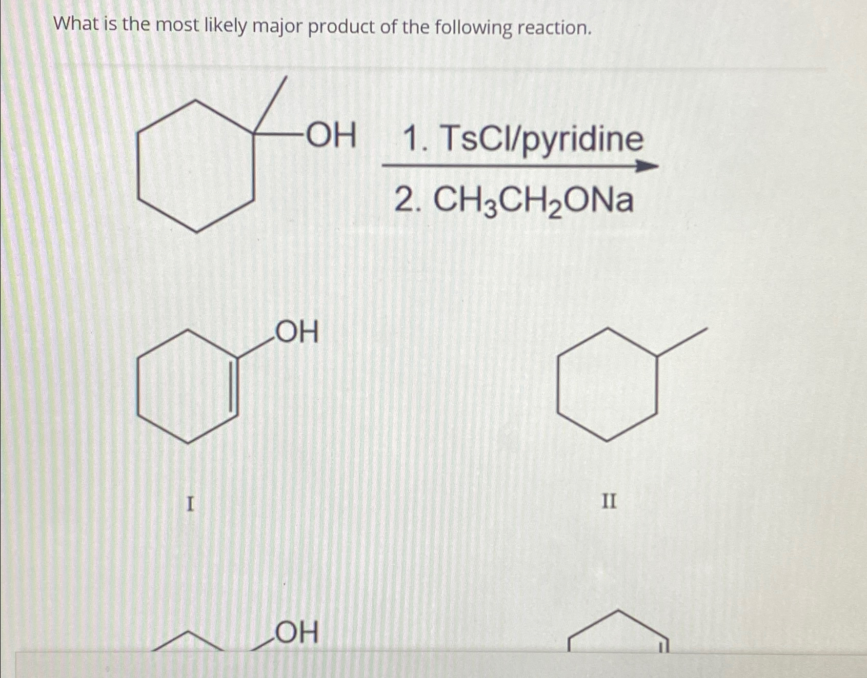 Solved What is the most likely major product of the | Chegg.com