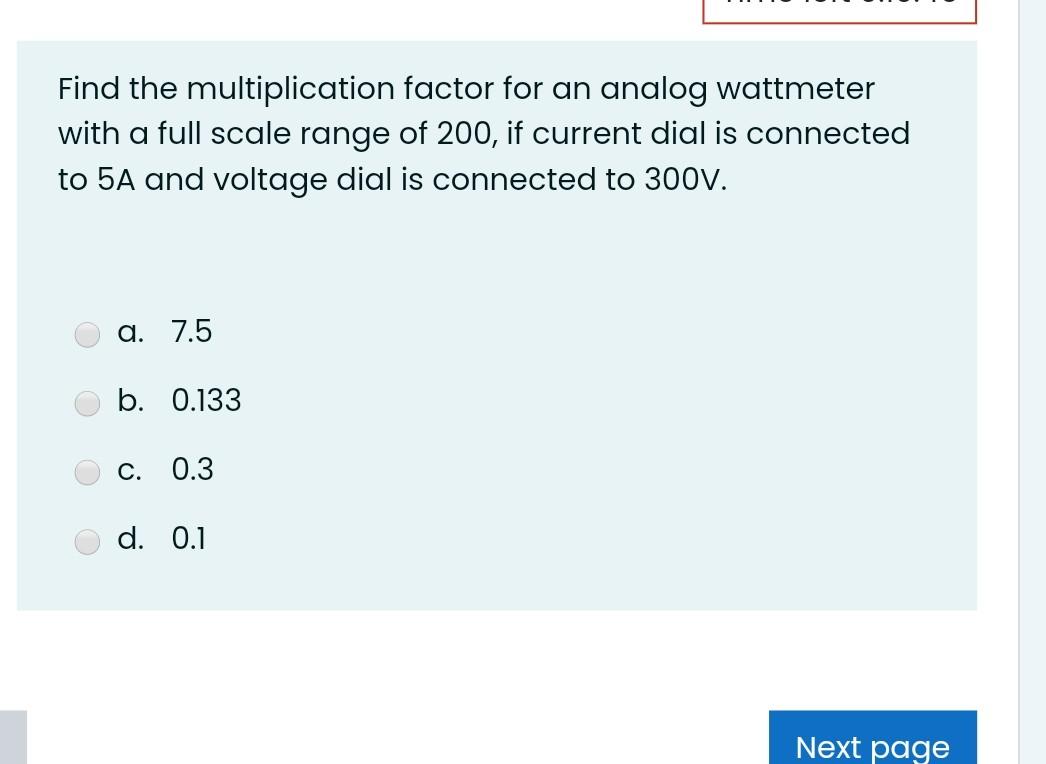 Solved Find the multiplication factor for an analog | Chegg.com