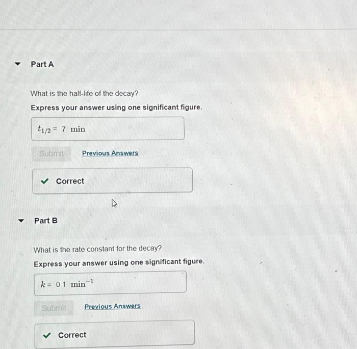 Solved The accompanying graph illustrates the decay of | Chegg.com