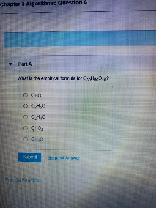 Solved Chapter 3 Algorithmic Question 6 Part A What is the | Chegg.com