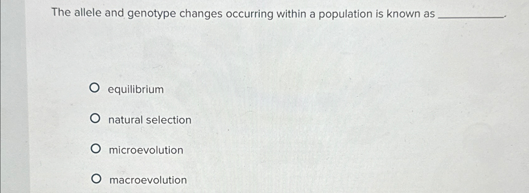 Solved The allele and genotype changes occurring within a | Chegg.com