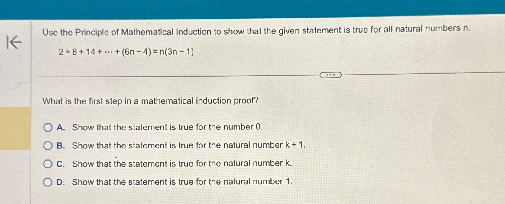 Solved Use the Principle of Mathematical Induction to show | Chegg.com