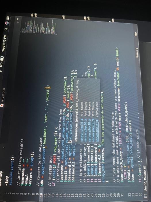 Solved trying to connect my login page to a webhost but keep | Chegg.com