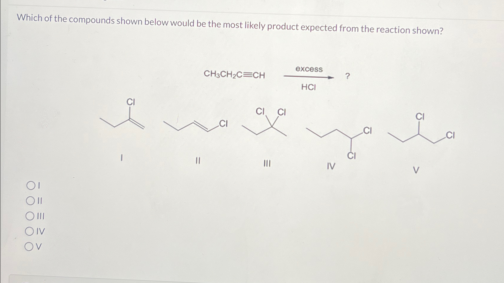 Solved Which of the compounds shown below would be the most | Chegg.com