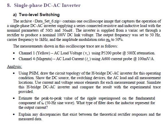 Solved can you please create a PSIM circuit and do the | Chegg.com