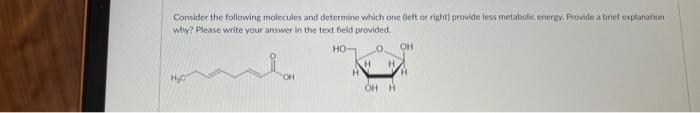 Solved Consider the following molecules and determine which | Chegg.com