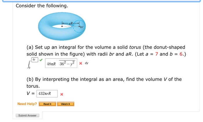 Solved Consider the following. (a) Set up an integral for | Chegg.com