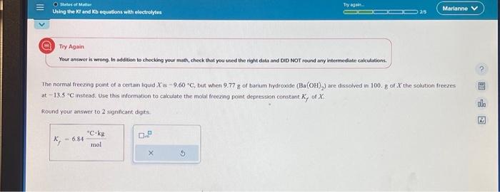 Solved Try Again Your answer is wrong In addition to | Chegg.com