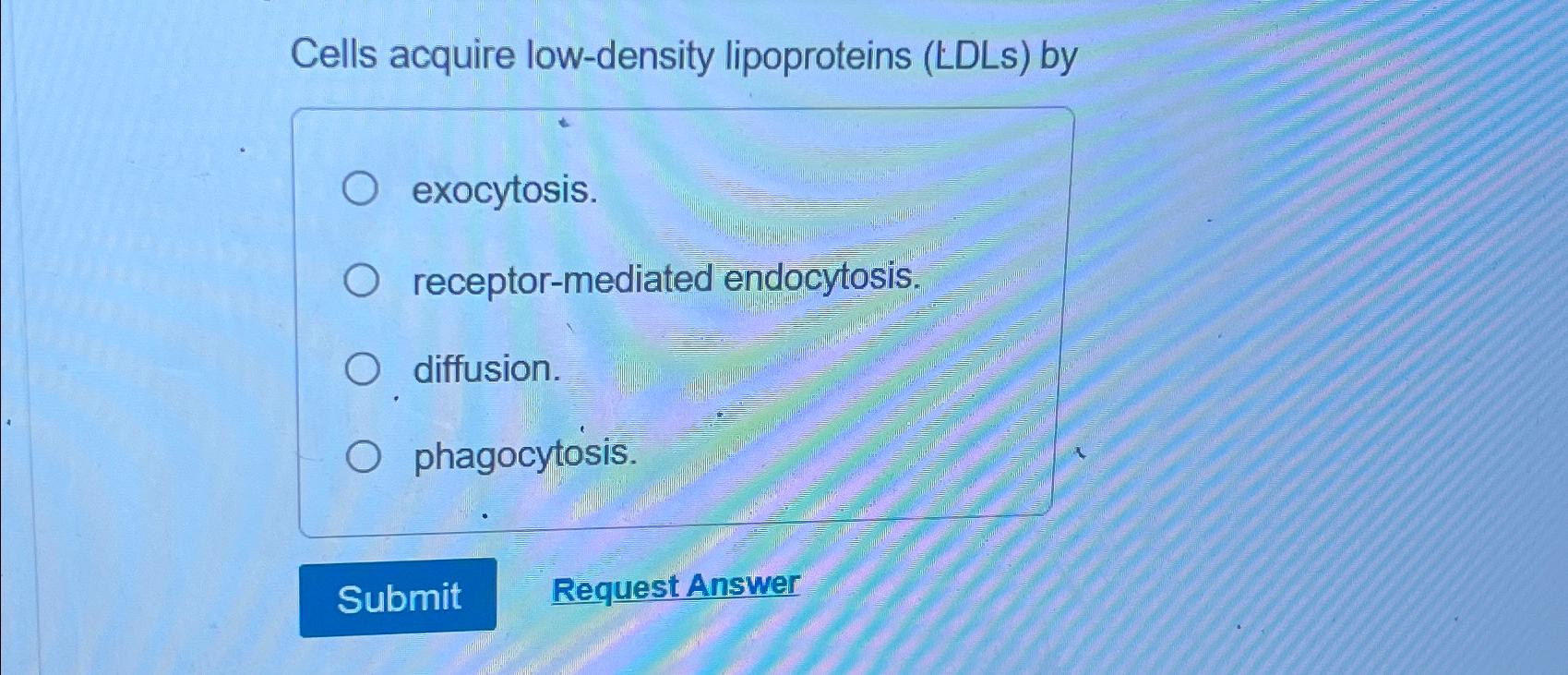 Solved Cells acquire low-density lipoproteins (LDLs) | Chegg.com