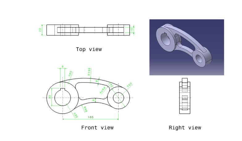 Solved can anyone help me to draw this in autocad | Chegg.com