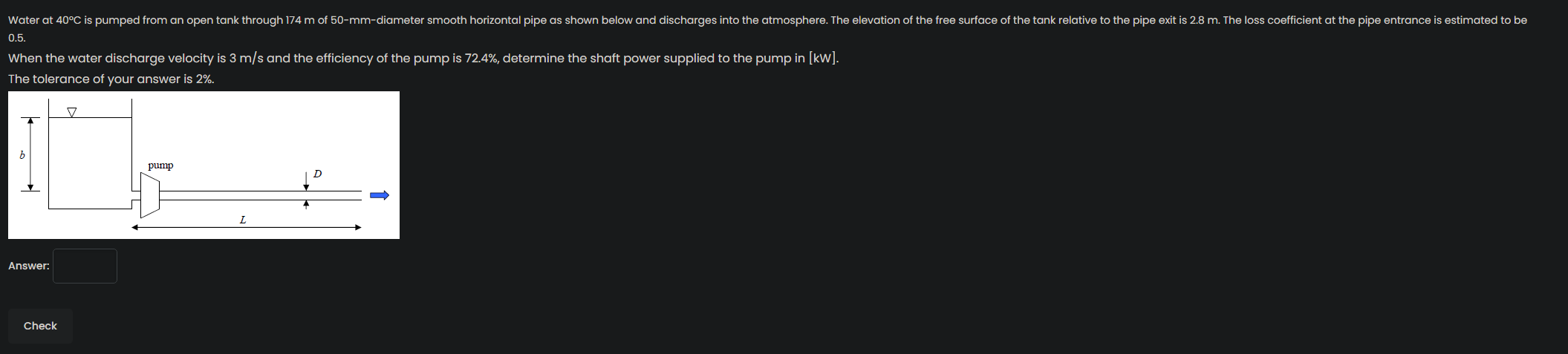 Solved 0.5 ﻿When the water discharge velocity is | Chegg.com