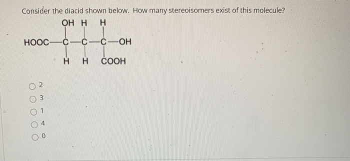 Solved Consider the diacid shown below. How many | Chegg.com