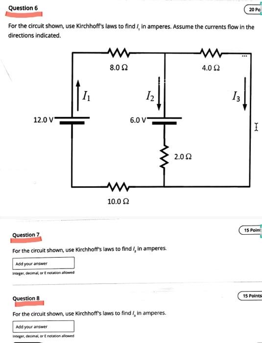 Solved Question 2 10Pr Find the current supplied by the | Chegg.com