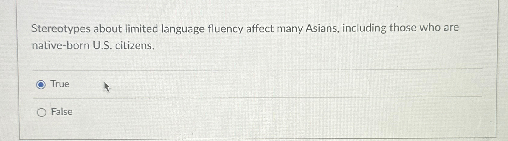 Solved Stereotypes about limited language fluency affect | Chegg.com