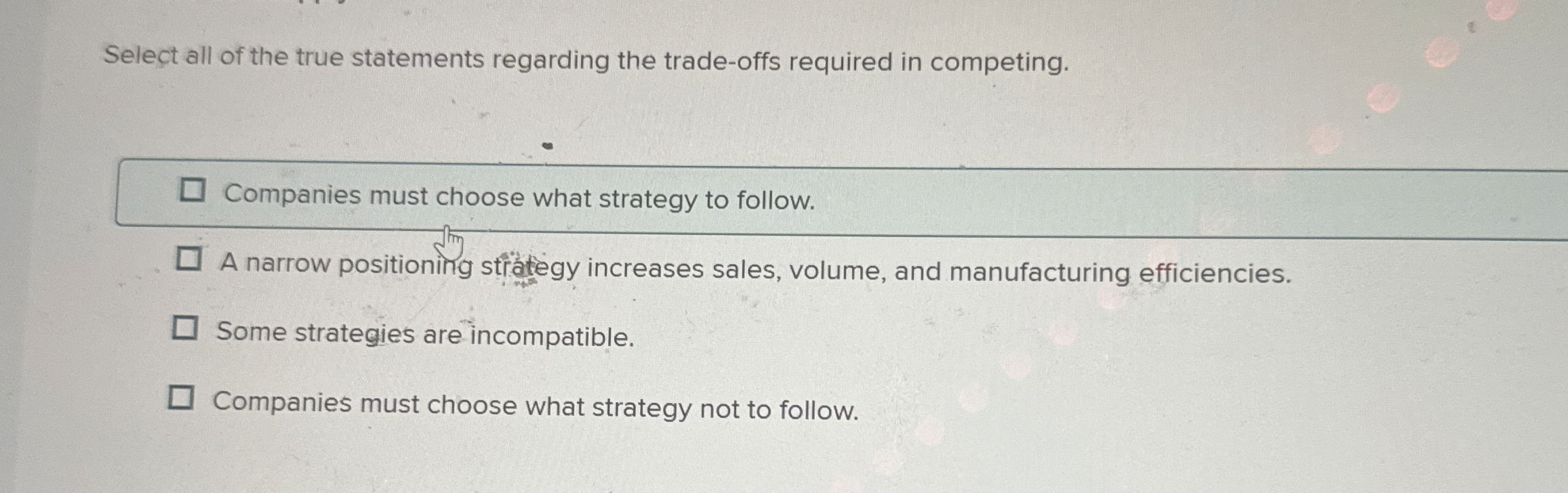 Solved Select all of the true statements regarding the | Chegg.com