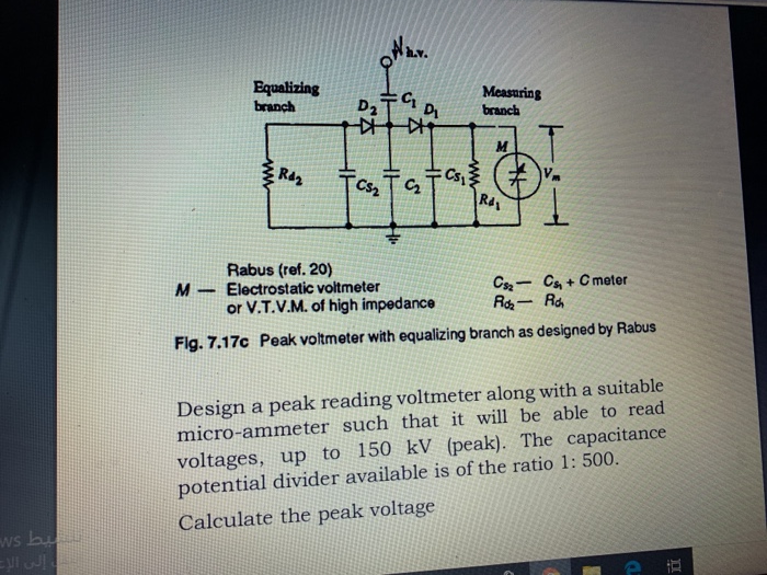 Solved Equalizing branch T D Measuring branch I to +.+csik | Chegg.com