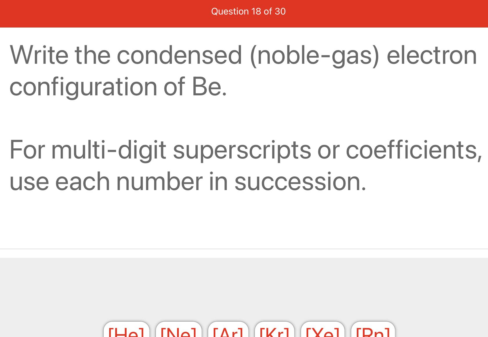 Solved Write The Condensed Noble Gas ﻿electron