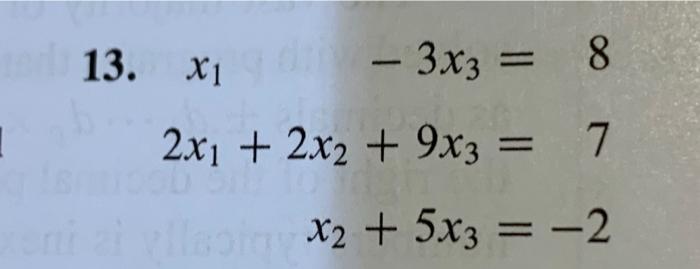 Solved Solve the systems in Exercises 11-14.13. | Chegg.com
