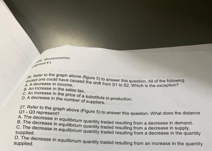 Solved Figure 5.26. Refer to the graph above (figure 5) to | Chegg.com
