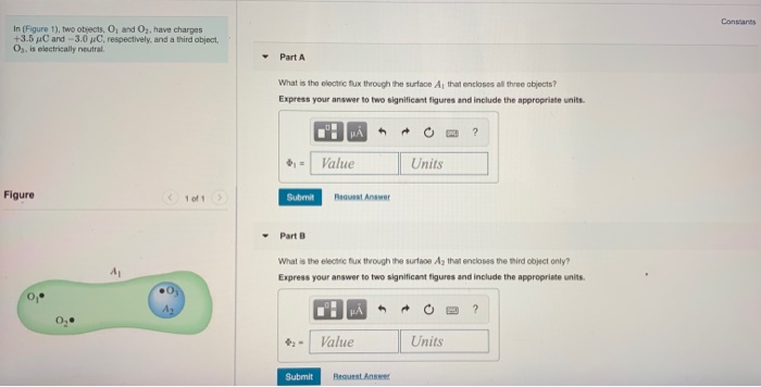 Solved Constants In (Figure 1), two objects, O, and O2, have | Chegg.com