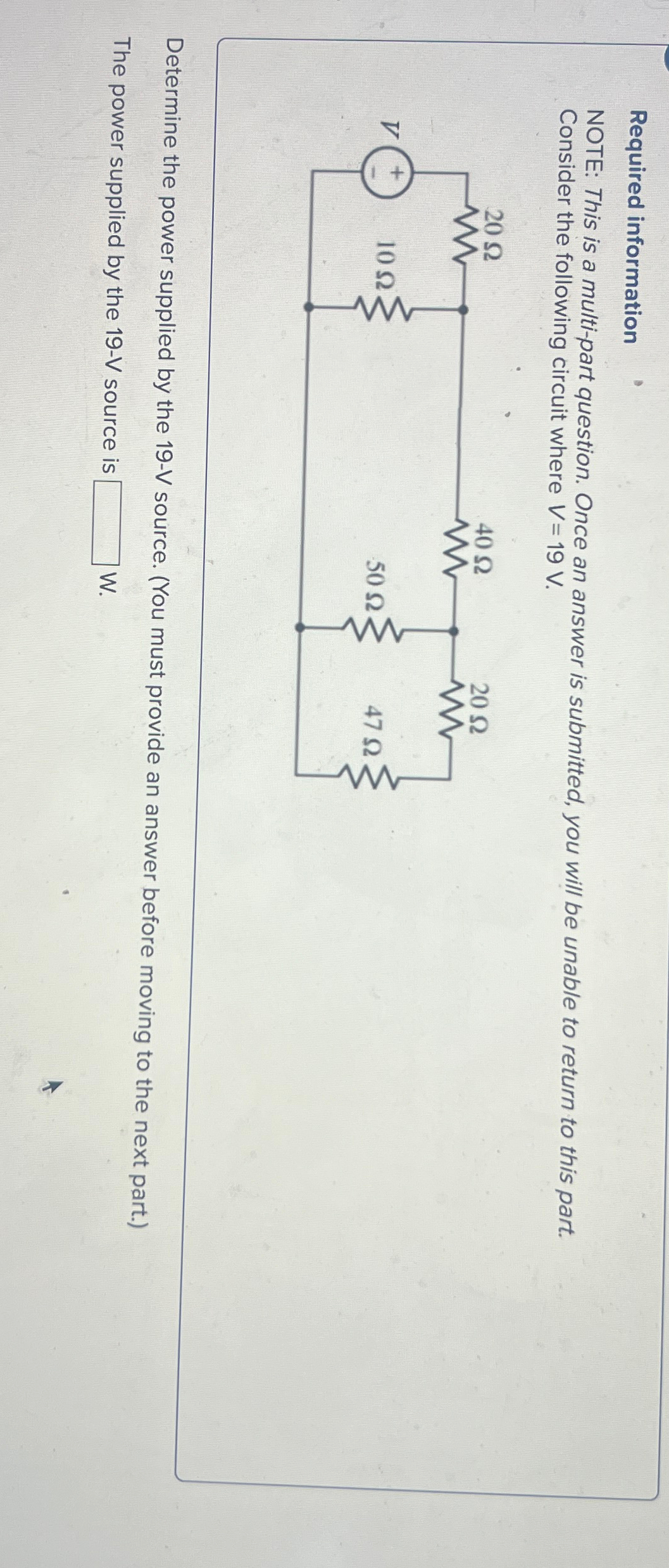 Solved Required informationNOTE: This is a multi-part | Chegg.com