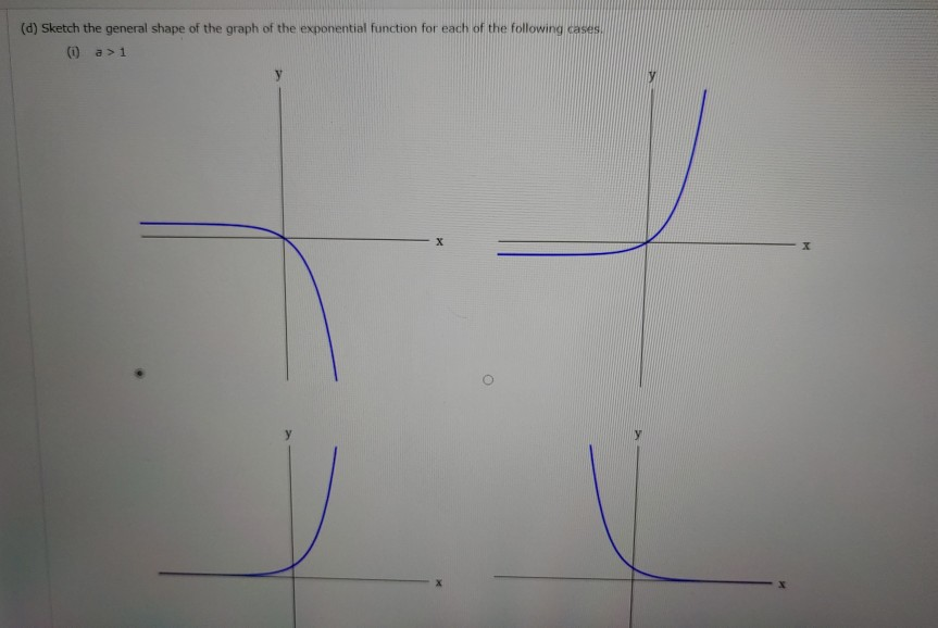 Solved (a) Write an equation that defines the exponential | Chegg.com