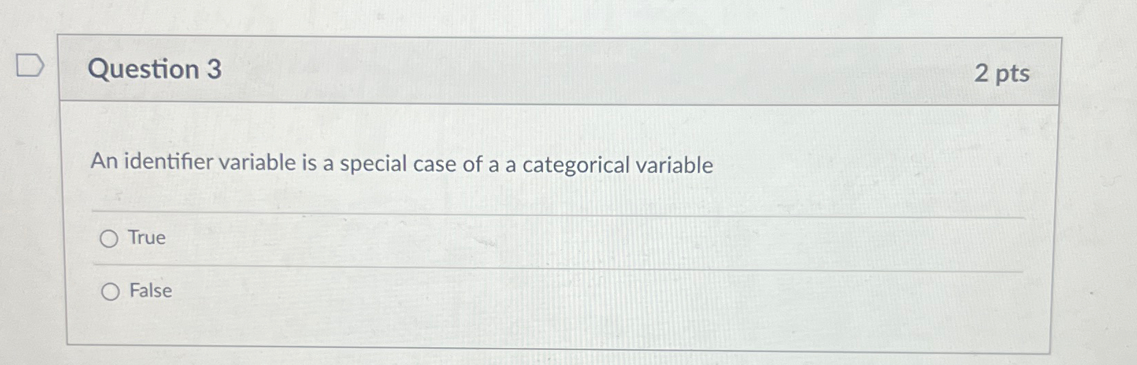 Solved Question 32 ﻿ptsAn identifier variable is a special | Chegg.com