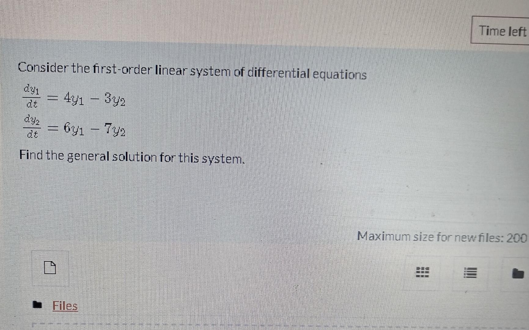 Solved Consider the first-order linear system of | Chegg.com