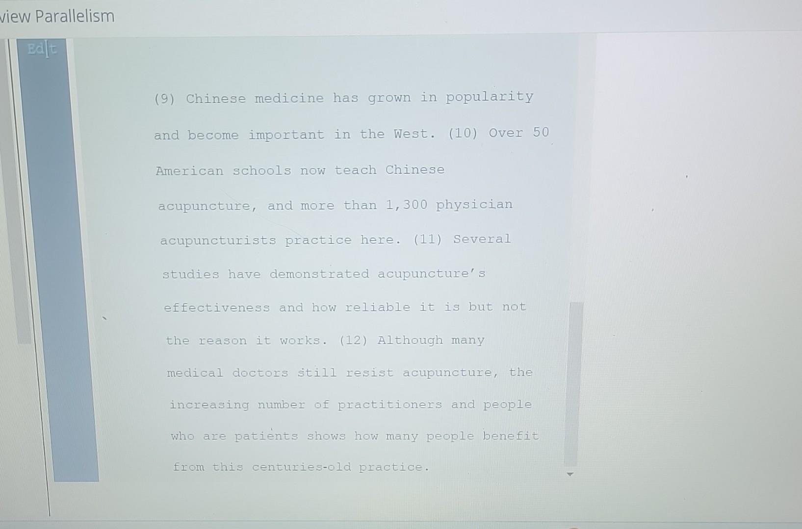This essay contains both correct and faulty parallel | Chegg.com