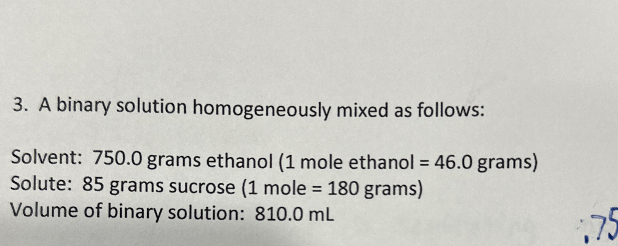 Solved A binary solution homogeneously mixed as | Chegg.com