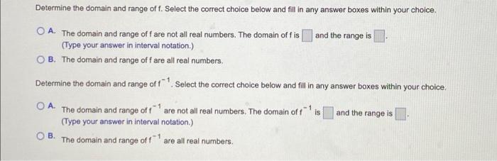 Solved Graph the function and its inverse using a graphing | Chegg.com