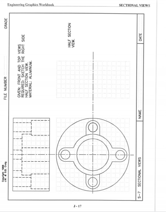 Solved FILE NUMBER GRADE GIVEN: FRONT AND TOP VIEWS | Chegg.com
