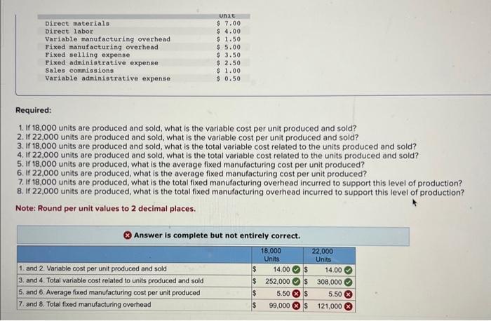 Solved Required: 1. If 18,000 units are produced and sold, | Chegg.com