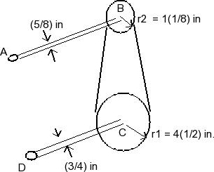 Solved The shaft-disk belt arrangement shown is used to | Chegg.com