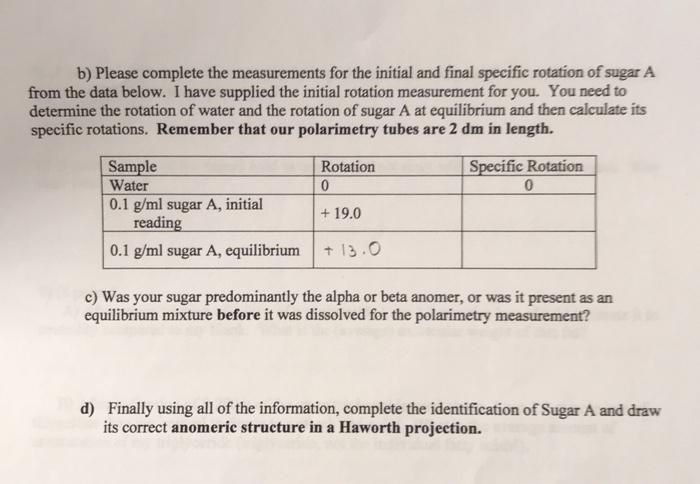 Solved TEST RESULTS for Unknown Sugar A Mucic acid test | Chegg.com