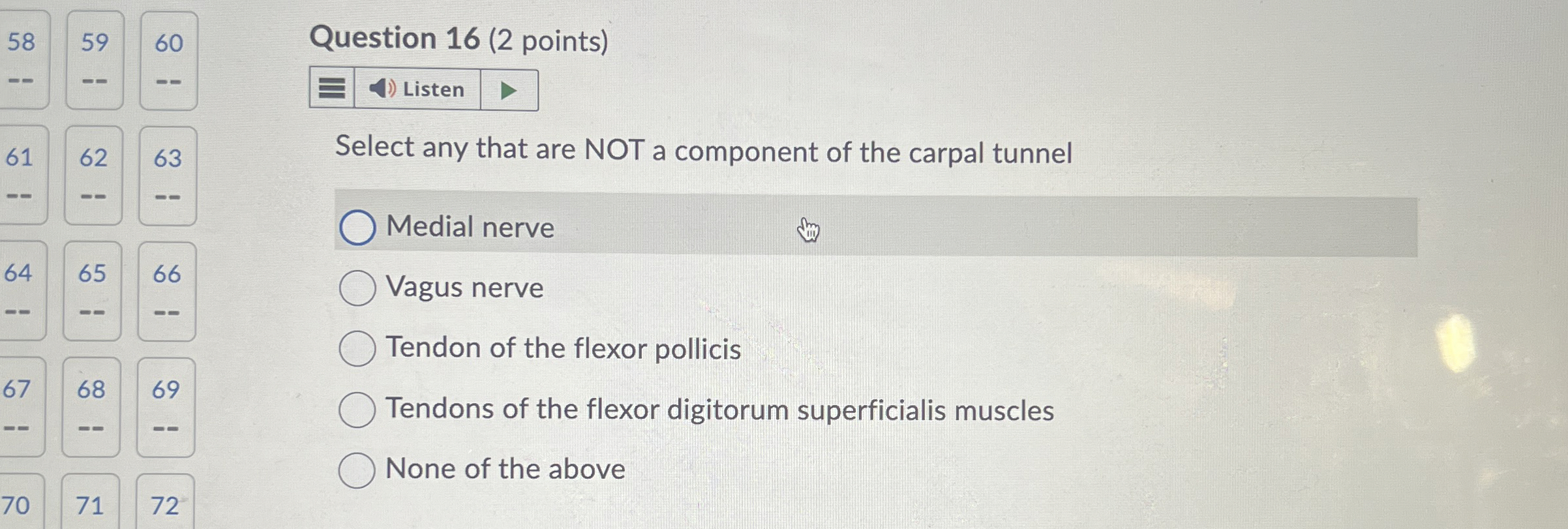 Solved Question 16 (2 ﻿points)Select any that are NOT a | Chegg.com