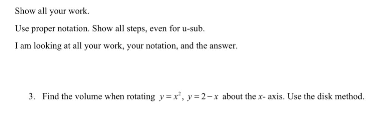Solved Show all your work.Use proper notation. Show all | Chegg.com