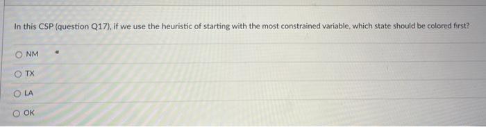 Solved In a CSP (Constraint Satisfaction Problem), consider | Chegg.com