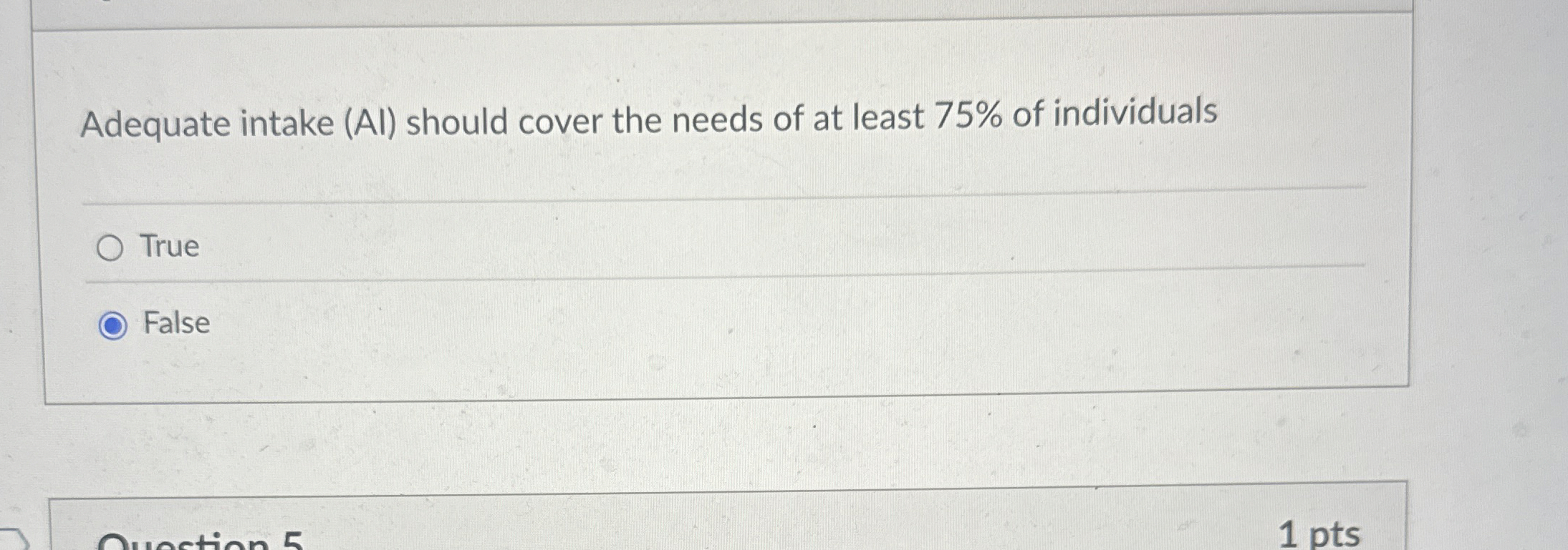 Solved Adequate Intake Ai ﻿should Cover The Needs Of At