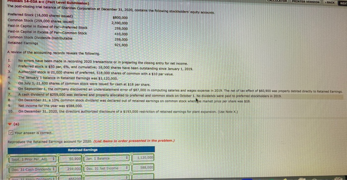 Solved 8Blam 14-02A a-c (Part Level Submission) PRINTER | Chegg.com