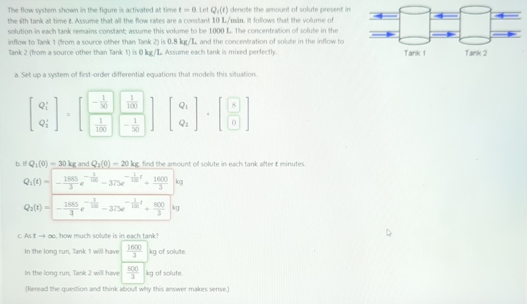Solved The flow system shown in the figure is activated at | Chegg.com