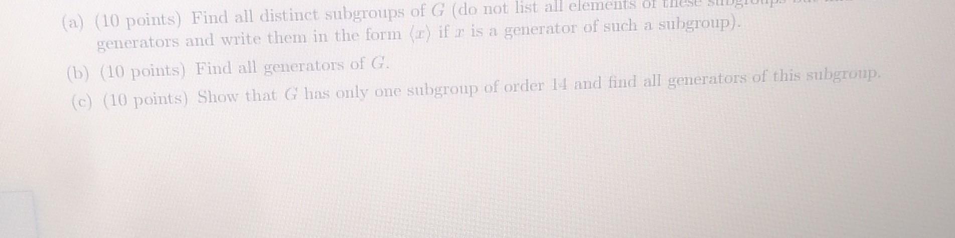 Solved generators and write them in the form x if x is a | Chegg.com