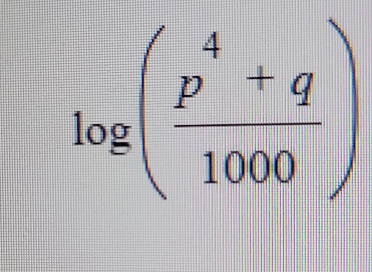 Solved use quotient property of logarithms to write the | Chegg.com
