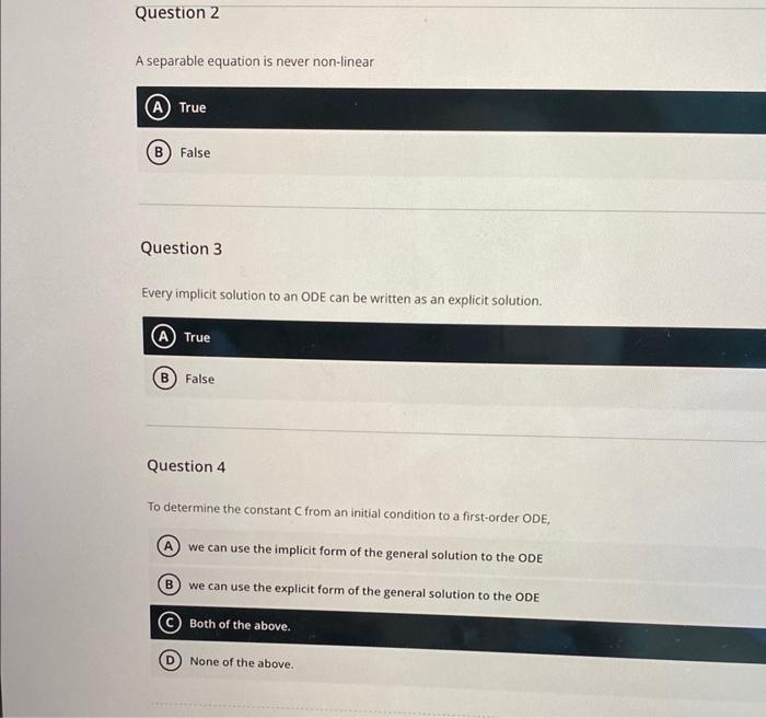 Solved Every implicit solution to an ODE can be written as | Chegg.com