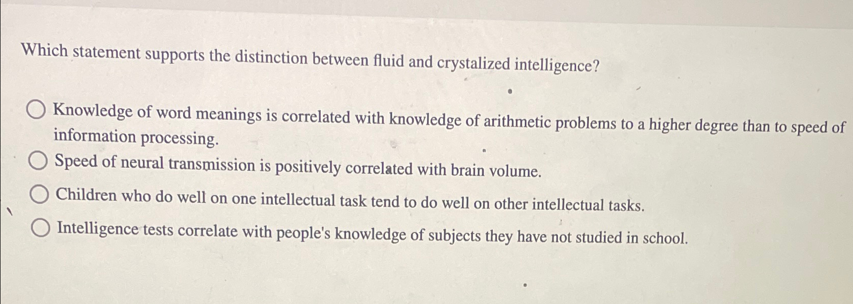 Solved Which statement supports the distinction between | Chegg.com