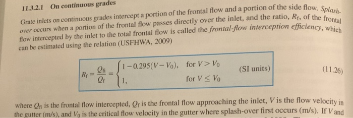 Consider the depressed gutter shown in Figure 11.27, | Chegg.com