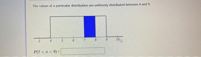 Solved The values of a particular distribution are uniformly | Chegg.com