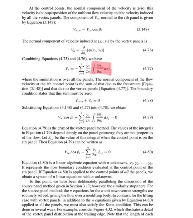 Solved let me know how to integral this red part in vortex | Chegg.com